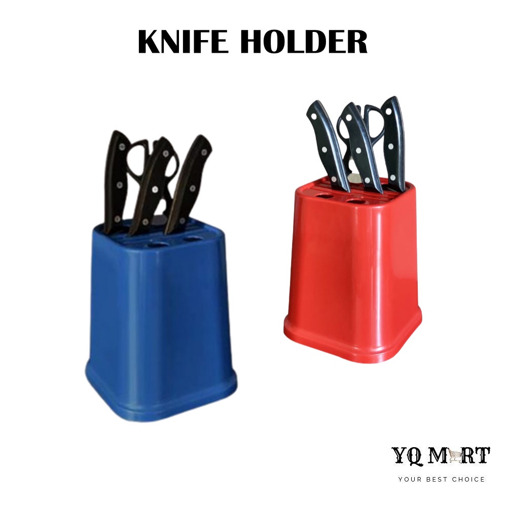 Plastic Knife Holder/Knife Rack/Rak Pisau BLUE COLOR | Shopee Malaysia