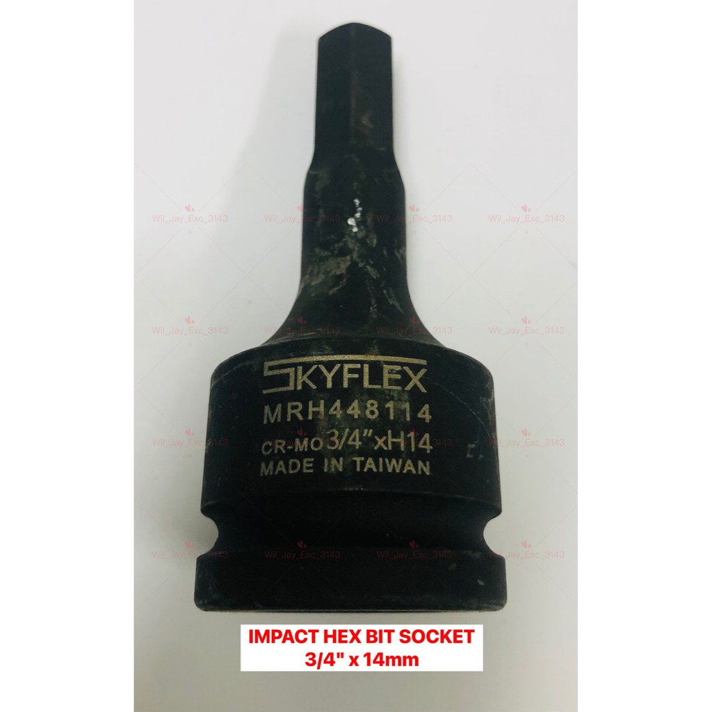 SKYFLEX MRH448 3/4" IMPACT HEX BIT SOCKET. ALLEN KEY SOCKET SINGLE SIZE ...