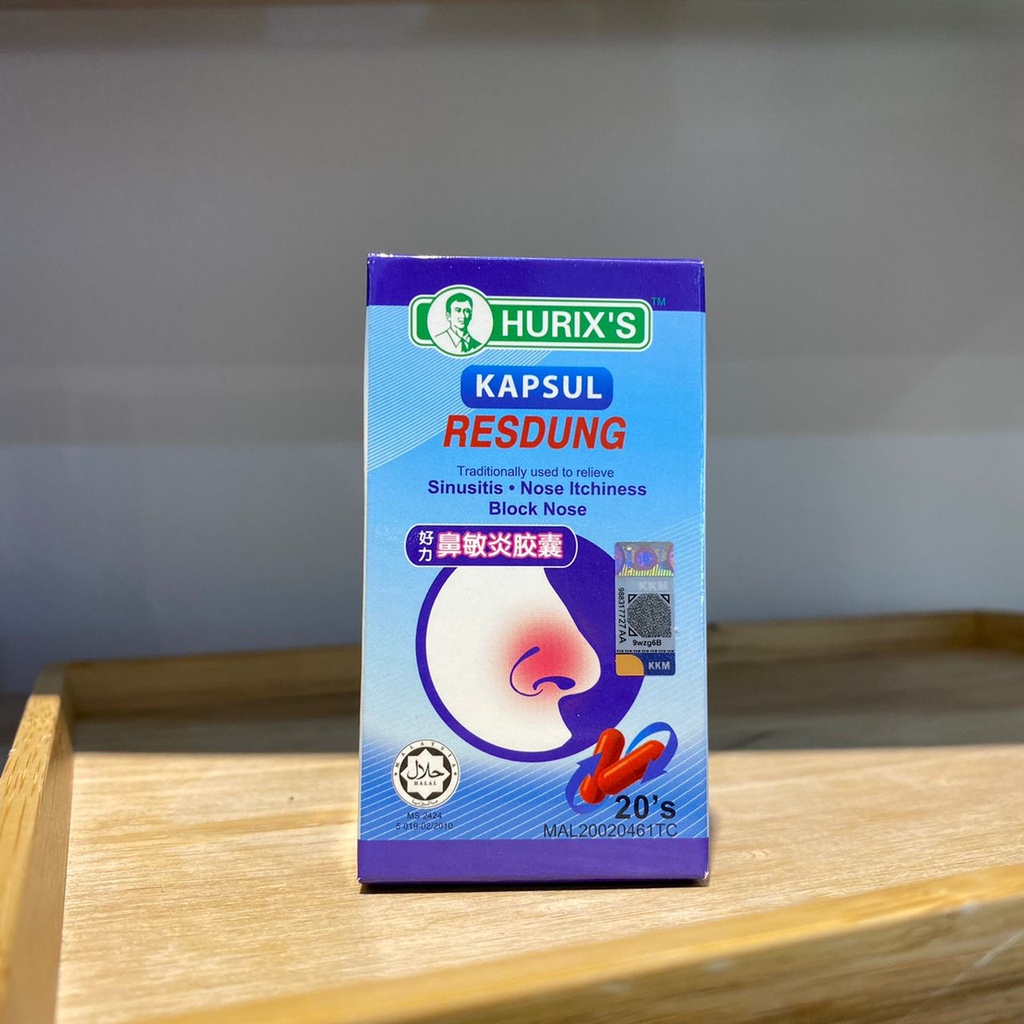 Hurix's Kapsul Resdung 20's Sinusitis Nose Itchiness Block Nose ...