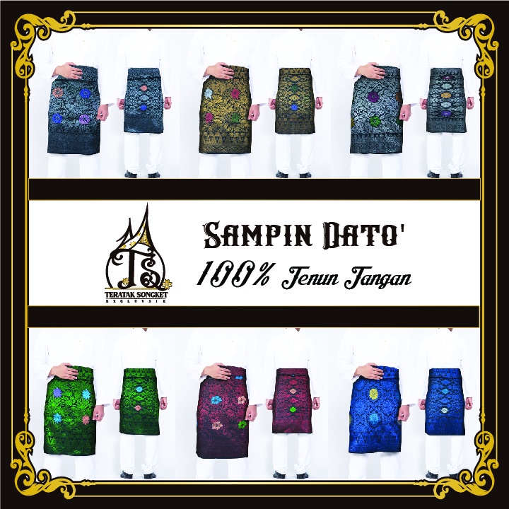 SAMPIN DATO' Exclusive 100% Tenun Tangan | Shopee Malaysia
