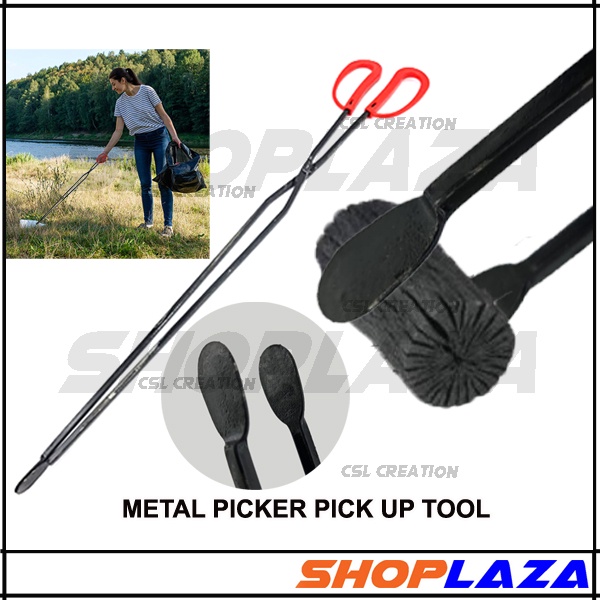 Metal Picker Pick Up Tool Trash Picker Garbage Picker Barbecue Tongs ...