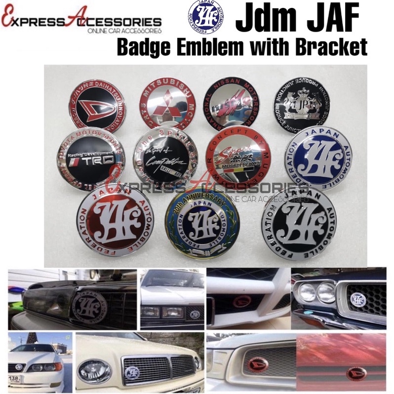 Universal JAF Japan Automobile Federation Front Grill Badge Car JDM ...