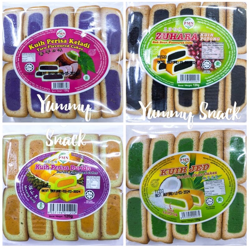 120gram Kuih Potong Halal Red Bean Jed Durian Keladi Taro Flavour Ready ...