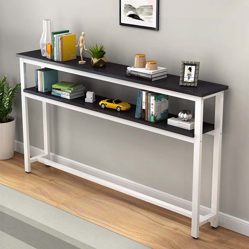 DAXINSI 2-Layer Narrow Table Corner Desk Study Table Computer Table ...