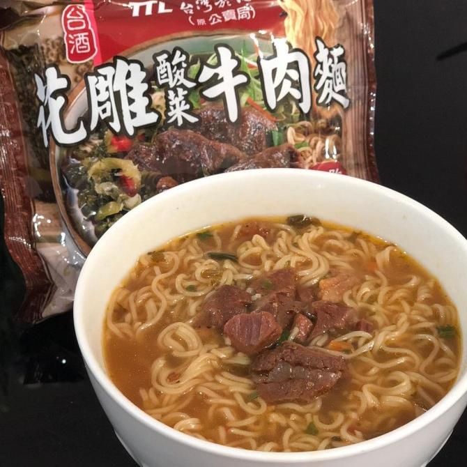 Taiwan Huadiao Ttl Ramen Beef Instant Noodle Noodle Original Hot Meat