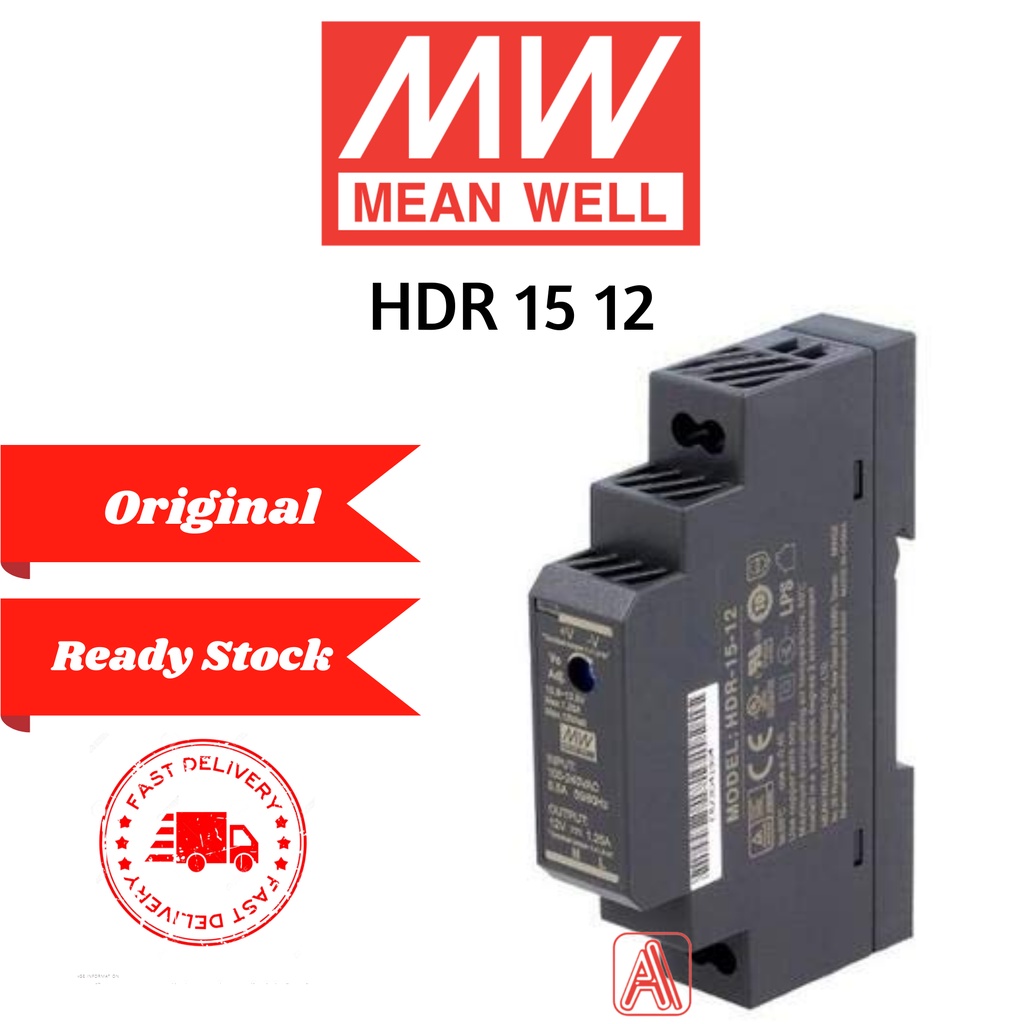 Mean Well HDR-15-12 / HDR-15-24 / HDR-30-12 / HDR-30-24 MEANWELL MEAN ...