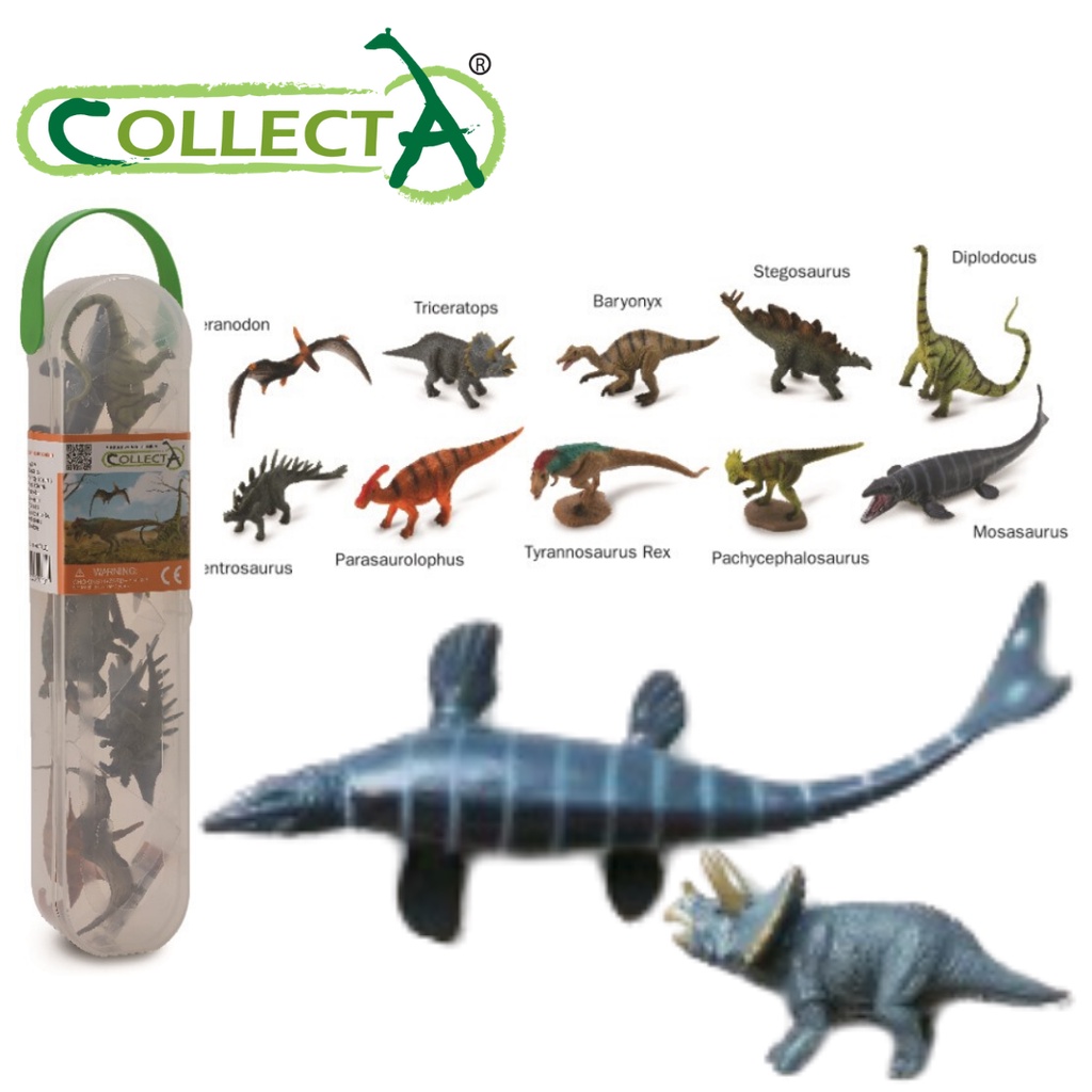 CollectA A1101 Mini Prehistoric Life Dinosaur Animal Box Set 1 (10PCS ...