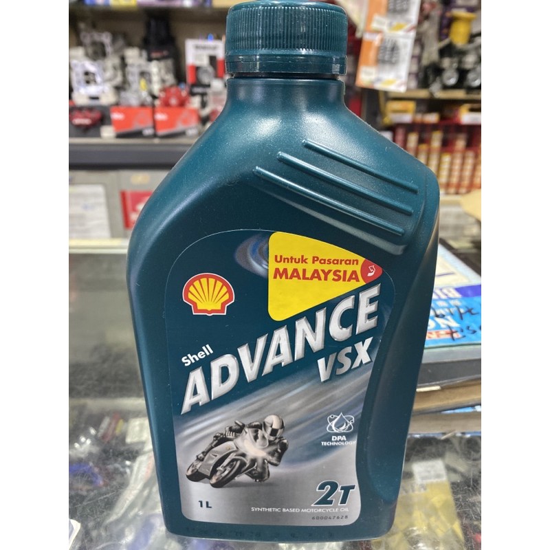 Shell Advance VSX 2T Oil 0.5 litre 1.0 Litre Wangi 100% Original Yamaha ...