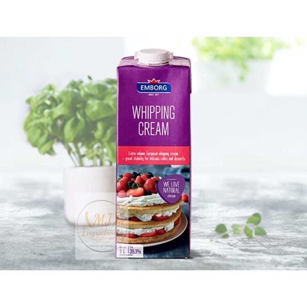 EMBORG WHIPPING CREAM 1L/250ML | Shopee Malaysia