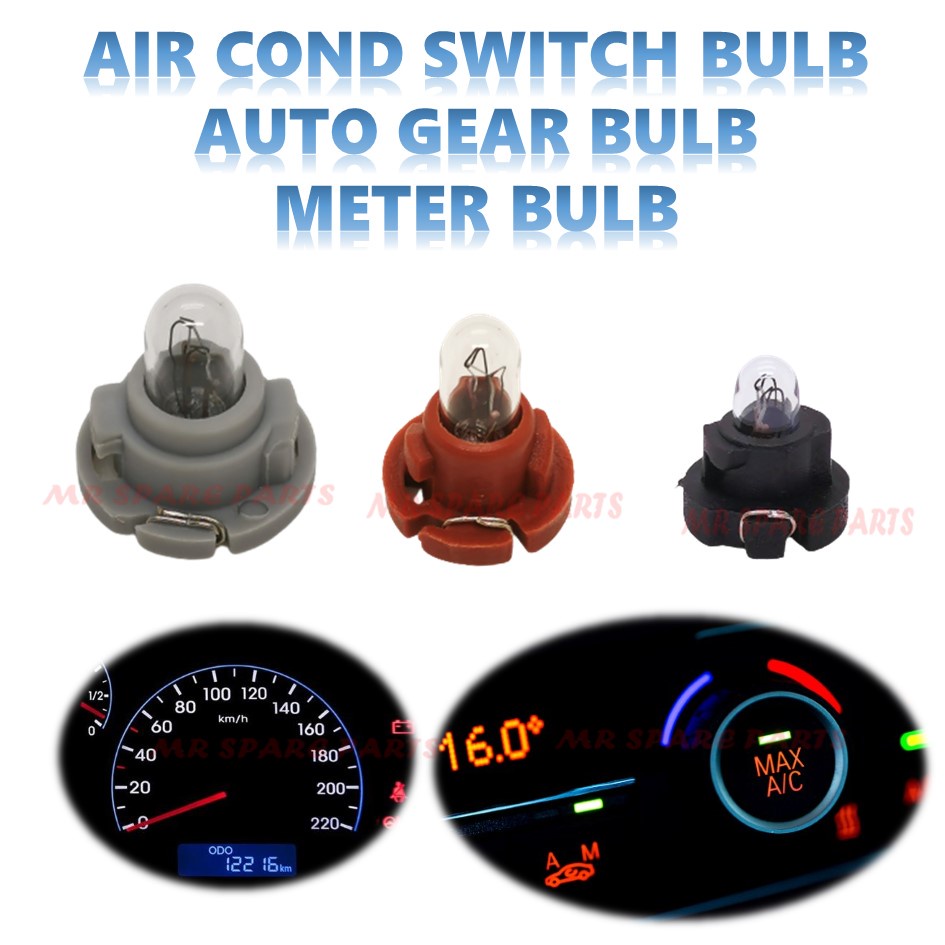 12V METER BULB AIR COND SWITCH AUTO GEAR PANEL BULB LIGHT T3 T4.2 T4.7 ...