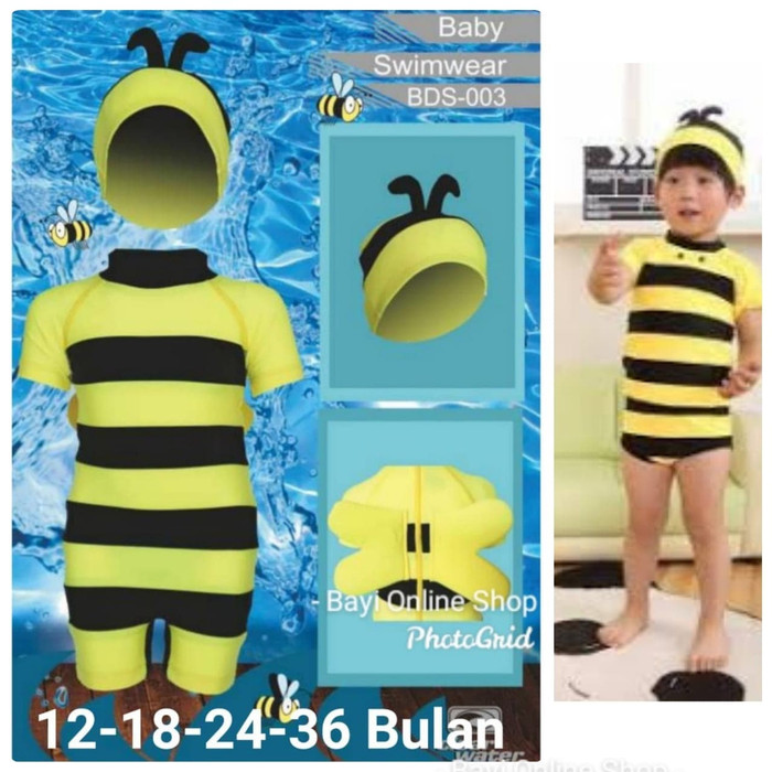 Nangreiyab- Bee Swimsuit Baby Swimsuit - Baby Swimsuit. | Shopee Malaysia