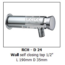 Wall Mounted 3 Models Self-closing Tap Brass Time Delay Water Tap Chrome Color Delay Faucet ...