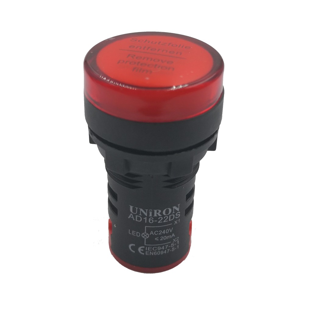 UNIRON LED Pilot Lamp / AD16-22DS Pilot Indicator Light AC240V / 22mm ...