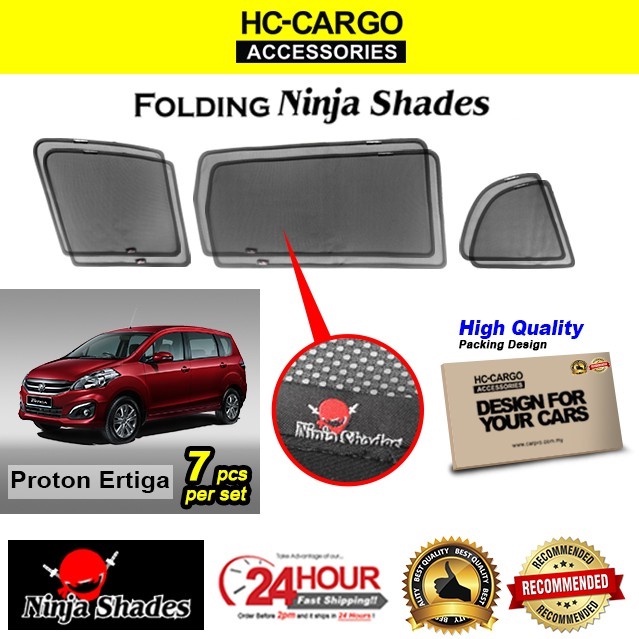 Proton Ertiga Magnetic Ninja Shades Sunshade (6pcs) Ninja Sun Shade ...