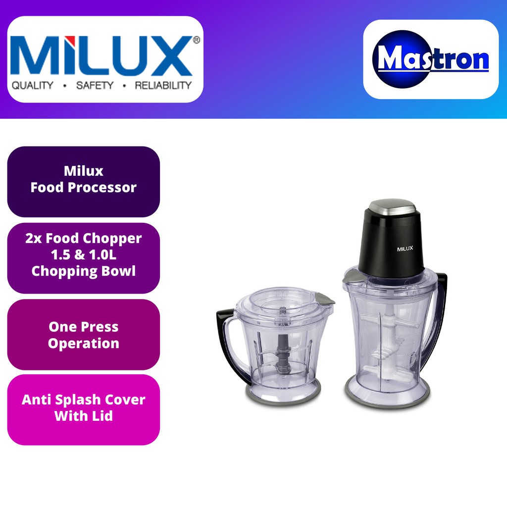 Milux Food Chopper Processor MFP-9625 | Shopee Malaysia