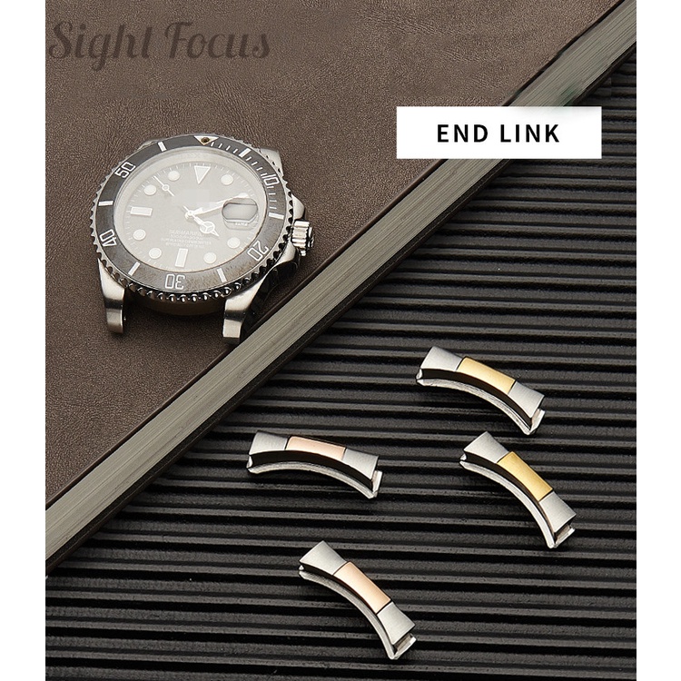 (Only Compatible with Rubber Strap) 20mm Curved End Stainless 2pcs ...