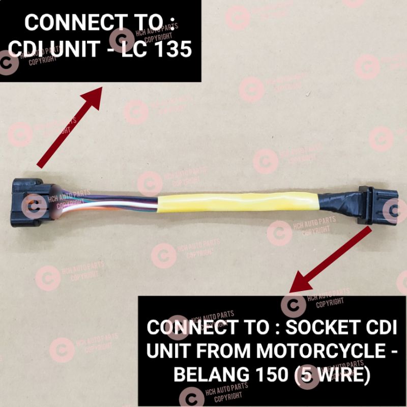 CDI CONVERTER SOCKET - LC 135 > PNP > BELANG 150R (5 WIRE) / BELANG 150 ...
