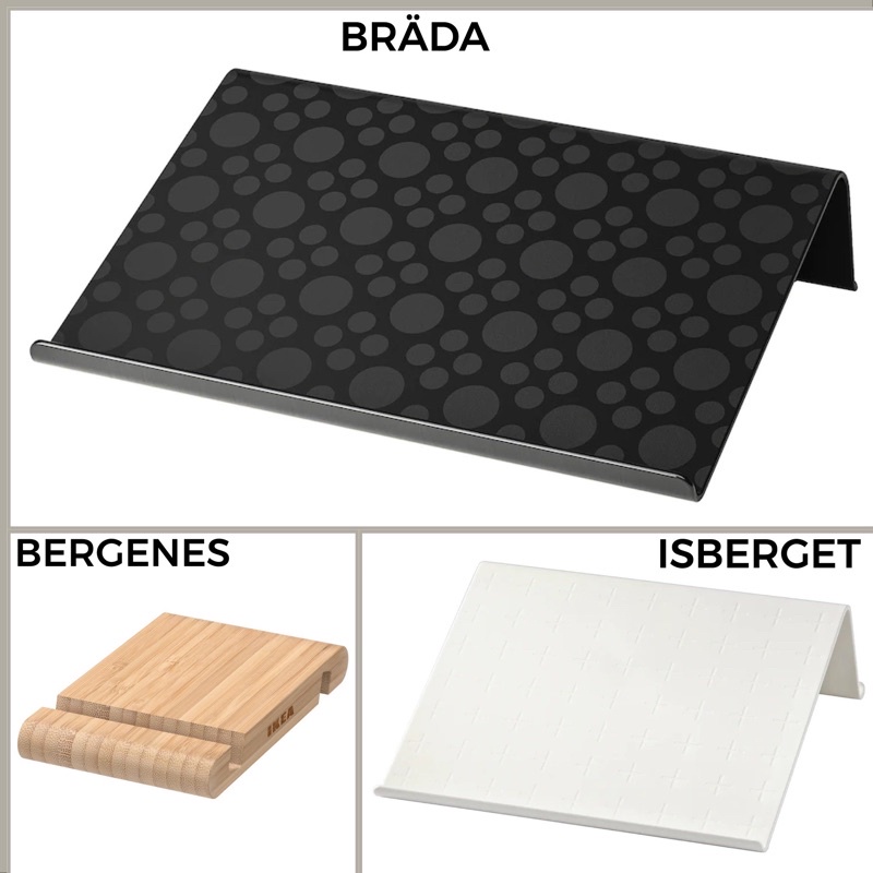 IKEA Phone,Tablet,Laptop Stand - Bergenes, Isberget & Brada | Shopee ...