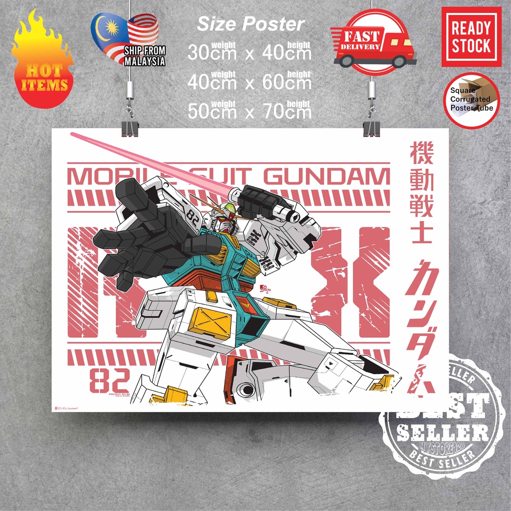 (Ready Stock) Mobile suit Gundam 144 RX-78-2 / RX78-2 / RX78 2 Gundam ...