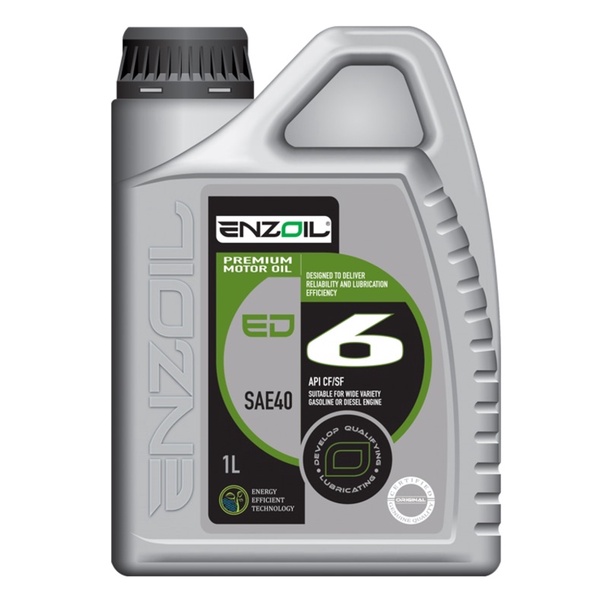 Enzoil ED6 SAE 40 API CF/SF engine oil (1 liter & 4 liter) | Shopee ...