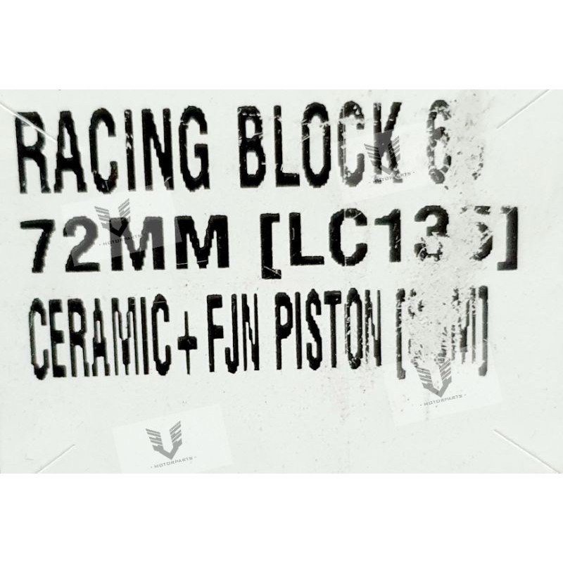 Yamaha Y15ZR/LC135 Sum Racing Ceramic Block With Forged FJN Piston 70mm ...