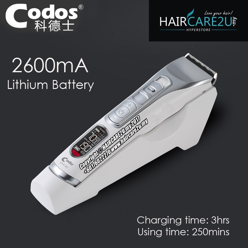 Codos CHC-969 Professional LCD Cordless Hair Clipper (3-Pins Adapter ...