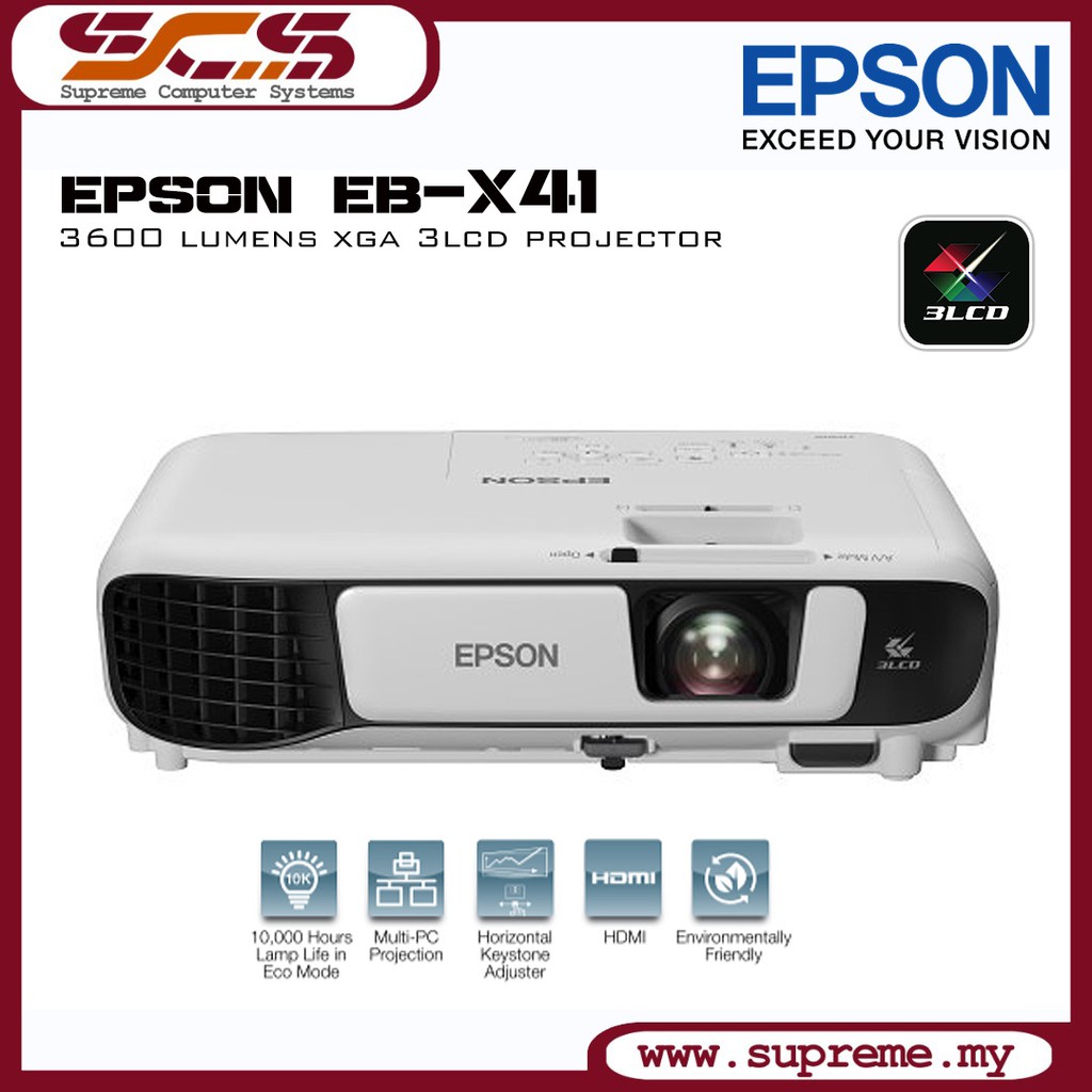 Epson EB-X41 XGA 3LCD Projector | Shopee Malaysia