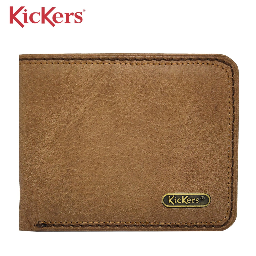 Kickers Iconic Copper Logo Top Flip Leather Wallet KDMH51112 | Shopee ...