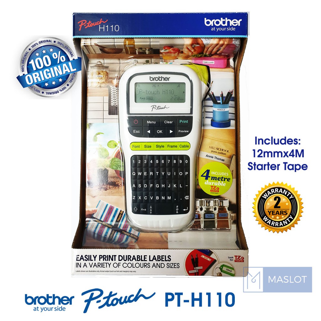 Brother P-touch PT-H110 Portable Handheld Label Maker | Shopee Malaysia