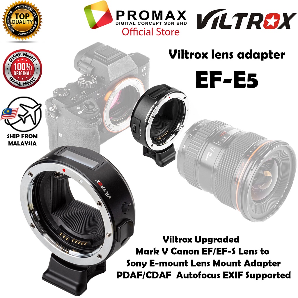 READY STOCK! Viltrox EF-E5 Mark V upgraded version Canon EF Lens to ...