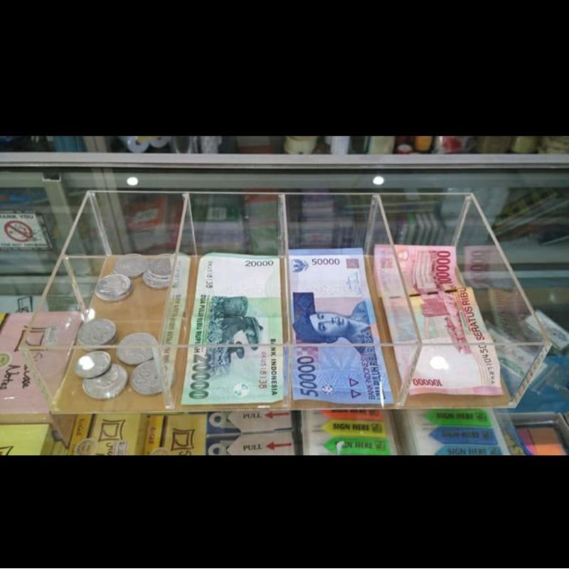 Money Box 5 Drawers/divider/Acrylic Box Money Holder/Acrylic Money ...