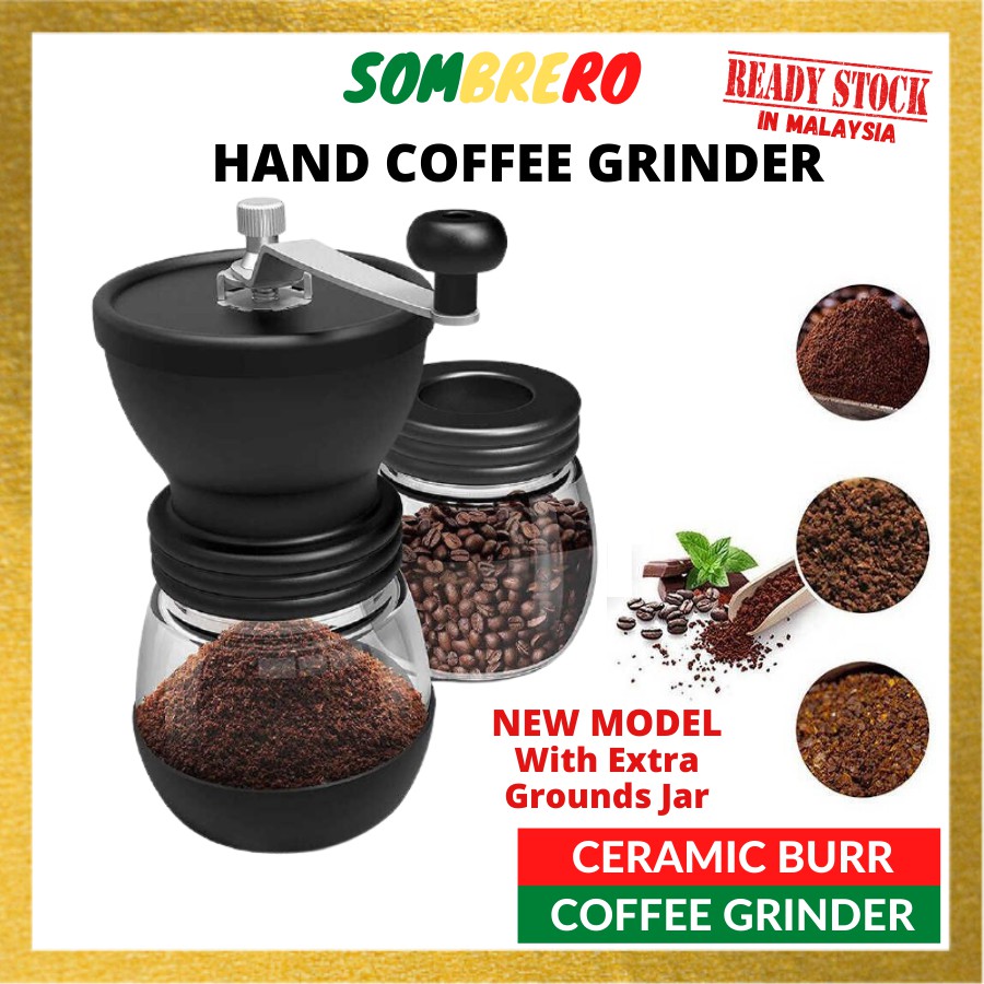 Manual Ceramic Coffee Grinder ABS Casing Ceramic Core Stainless Steel ...