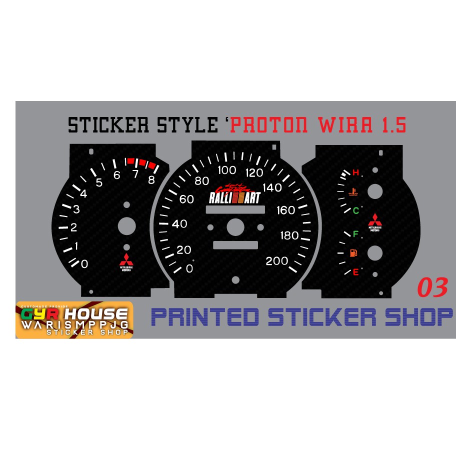 STIKER METER PROTON WIRA,STIKER METER,STIKER CUSTOM,STICKER PENAL METER ...