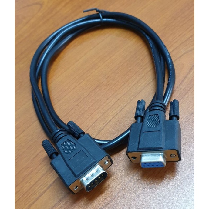 Serial RS232 9-Pins Male to 9-Pins Female Cable (1M) for Computer ...