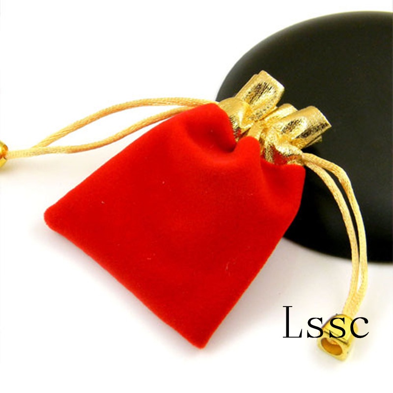 Drawstring Trendy Velvet Jewelry Ornaments Uncang Emas Bag Gift Lucky ...