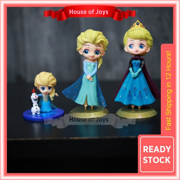 [Ready Stock] Frozen Princess Elsa Cake Topper Kek Topper Patung Frozen ...