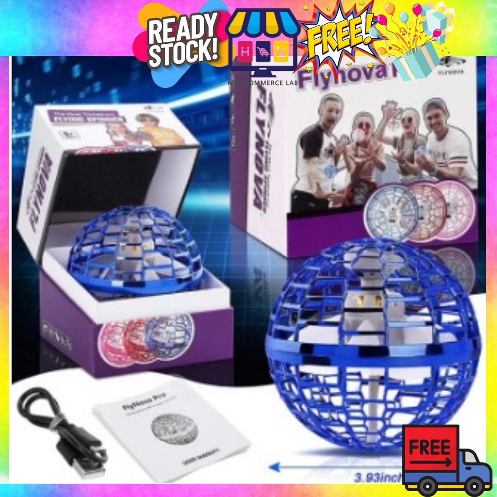 【READY STOCK】FLYING BALL SPINNING ENDLESS TOY 360° ROTATING BOOMERANG ...