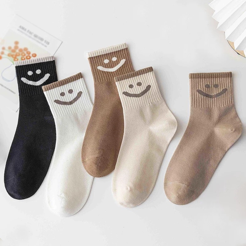 Japanese Cute Smiling Socks / Spring Summer Girls Sweet Sock / Student ...