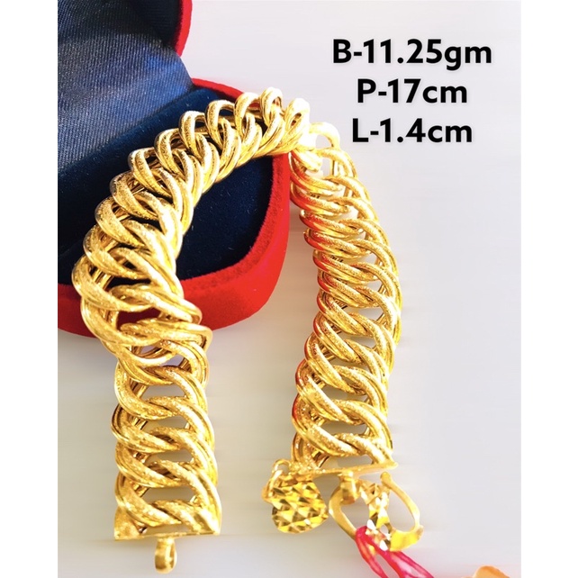 Rantai tangan coco lipan emas 916 tulen | Shopee Malaysia
