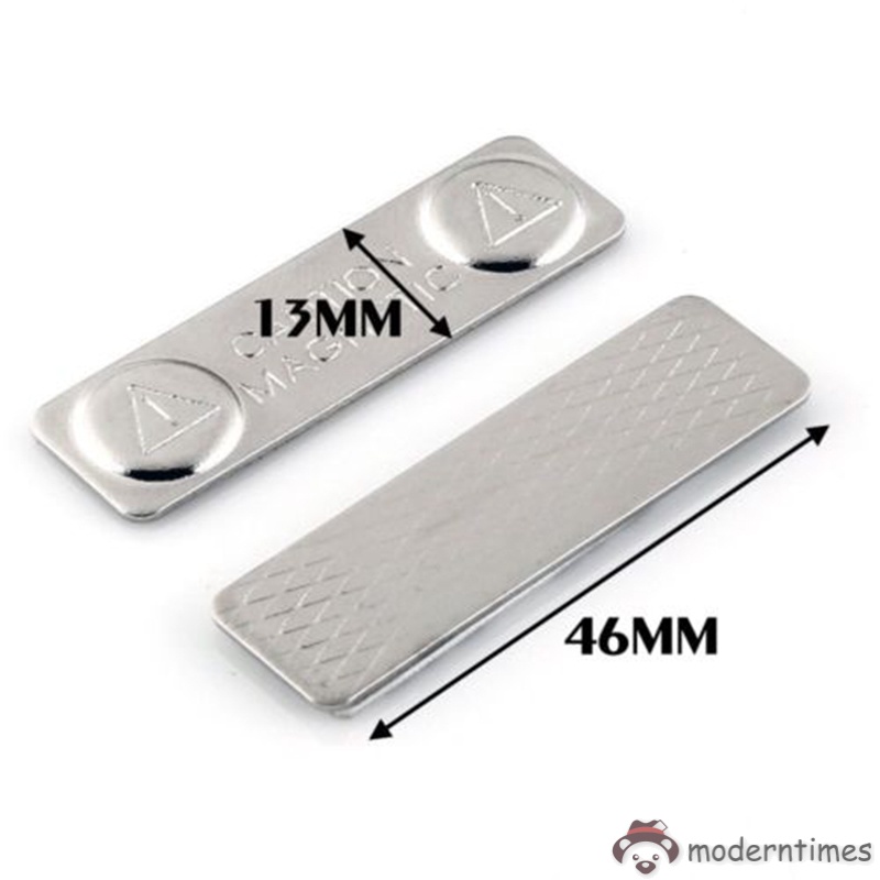 10pcs Strong Magnetic Name Tags Badge Metal Fastener ID Card Durable ...