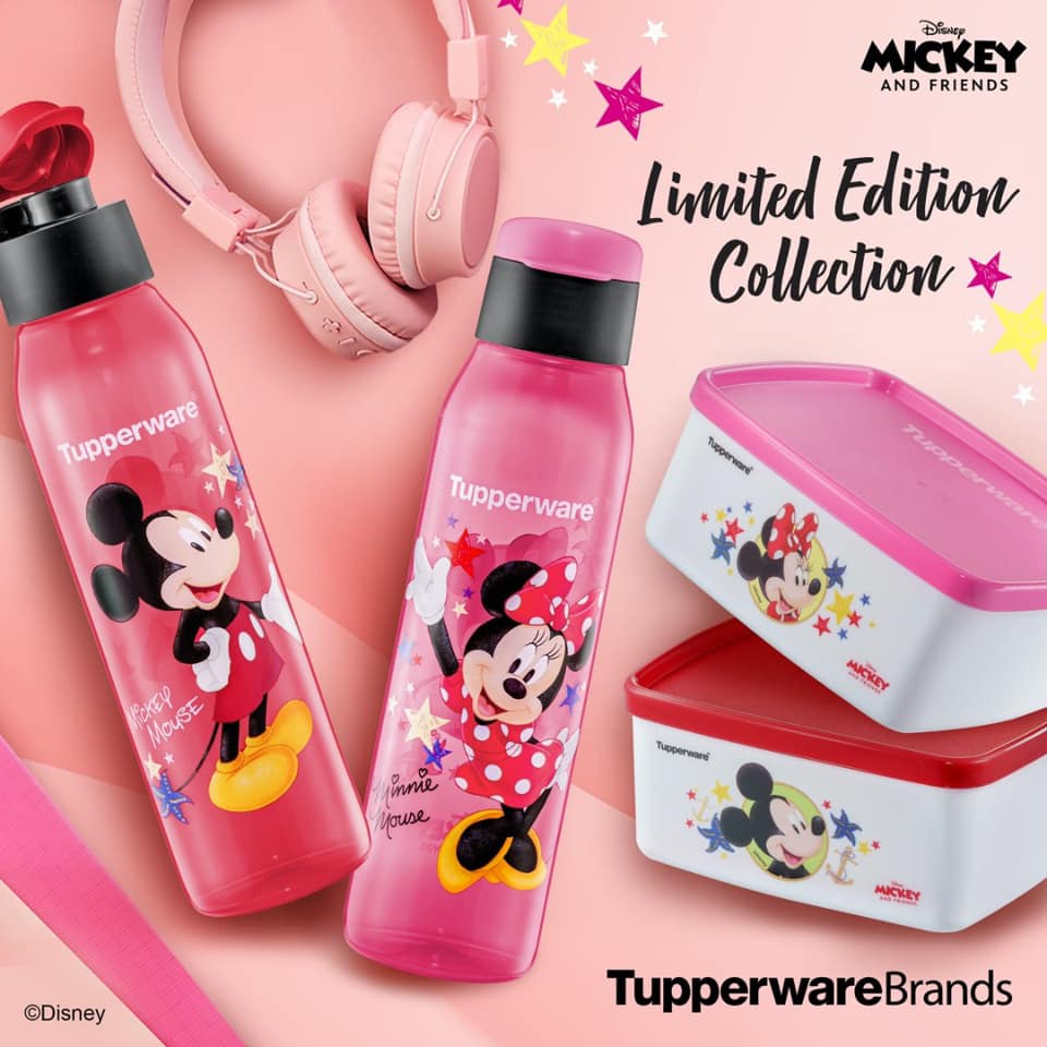 Tupperware Mickey Mouse Limited edition 600ml One Touch Topper /Mickey ...