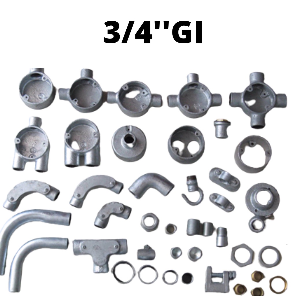 3/4" WIRING GI SOCKET 1-4WAY BOX ADAPTOR ELBOW BUSH | Shopee Malaysia