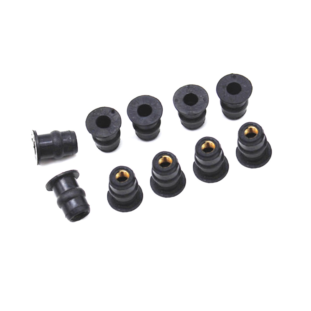 10PCS M5 NMAX V1 V2 RUBBER NUT FOR WINDSHIELD PCX AEROX GSX CBR R1 R3 ...