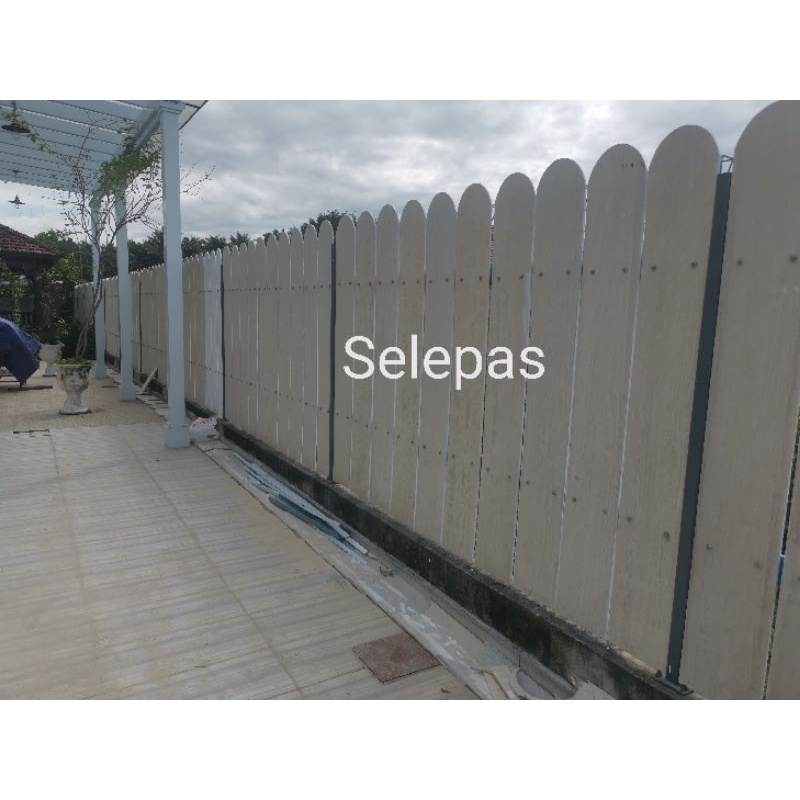 SHERA PLANK PAGAR SIAP PASANG TANPA CAT UNTUK PAGAR PANJANG | Shopee ...