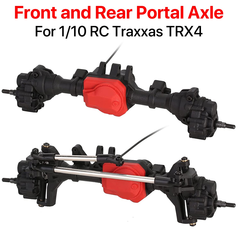 9imod RC Portal Axles 1/10 Front Rear With T-Lock For Traxxas TRX-4 ...