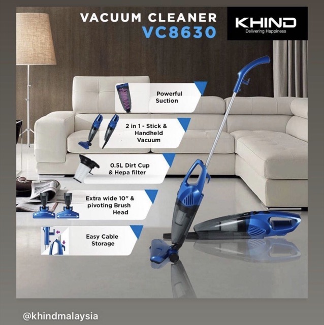 Khind Corded Stick Vacuum Cleaner / Khind Cordless Vacuum Cleaner ...