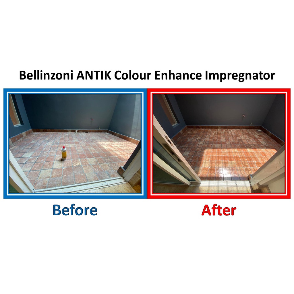 BELLINZONI ANTIK Water & Oil Resistant Colour Enhance Wet Look HD Protective Impregnator for ...