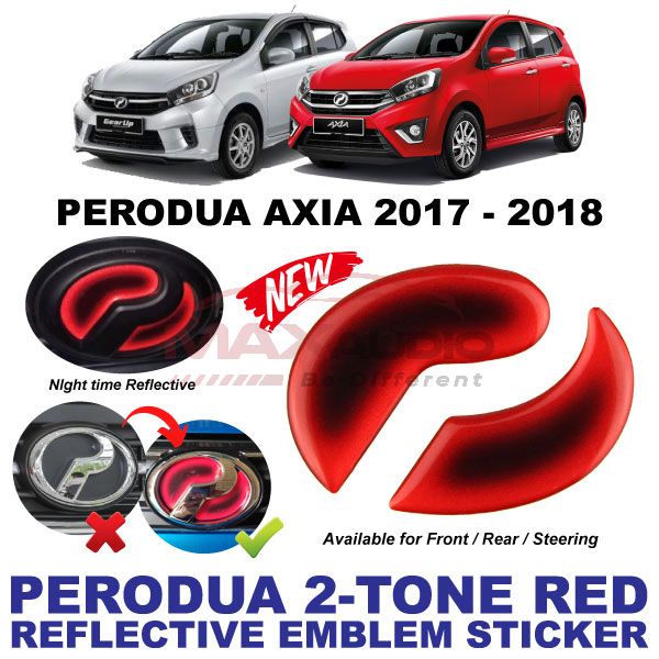 Logo Emblem Sticker PERODUA ALZA AXIA BEZZA MYVI VIVA ARUZ Front Rear ...