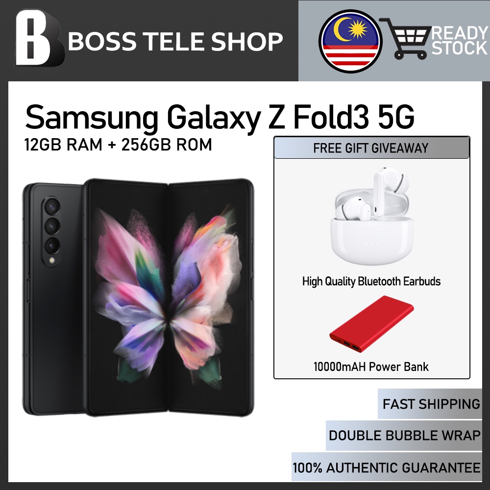 SAMSUNG GALAXY Z Fold3 5G Smartphone | 12GB RAM + 256GB ROM ...