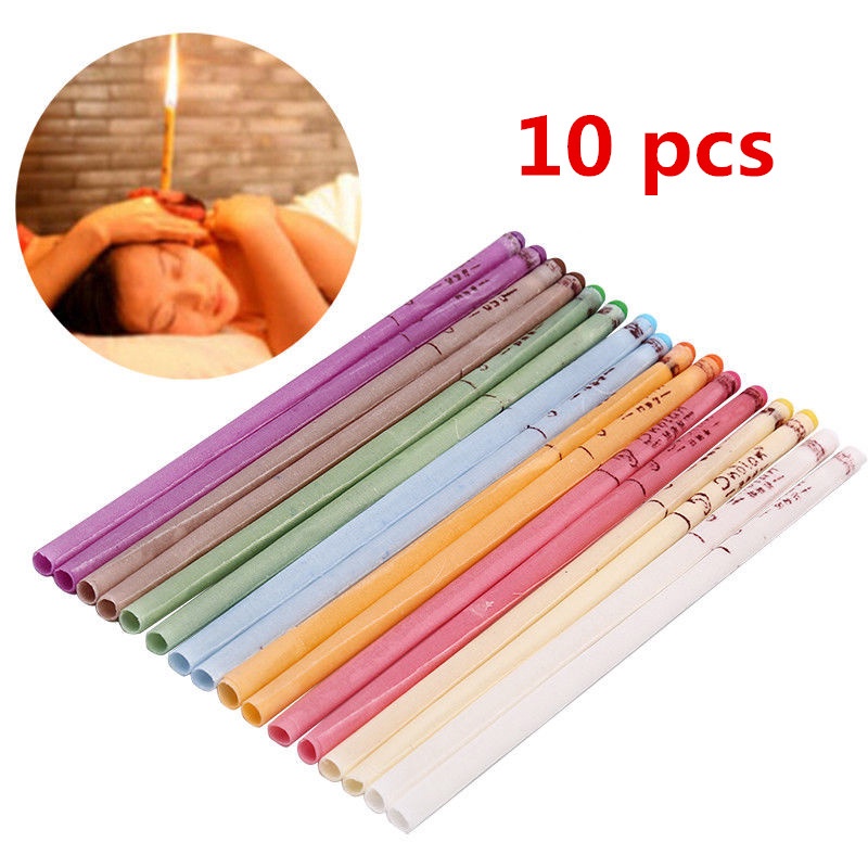 10PCS 5Pairs Ear Candle Ear Candling Therapy Ear Treatment Ear Wax ...